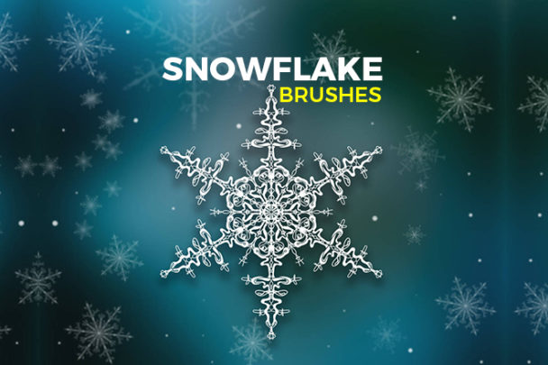 20 Snowflake Brushes - PsFiles