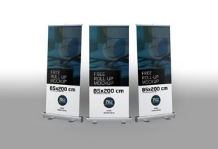 Roll-up Standee Mockup - PsFiles