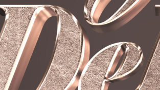 3D Bronze Text Effect PSD - PsFiles