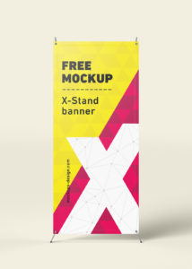 Free X Standee Banner Mockup - PsFiles