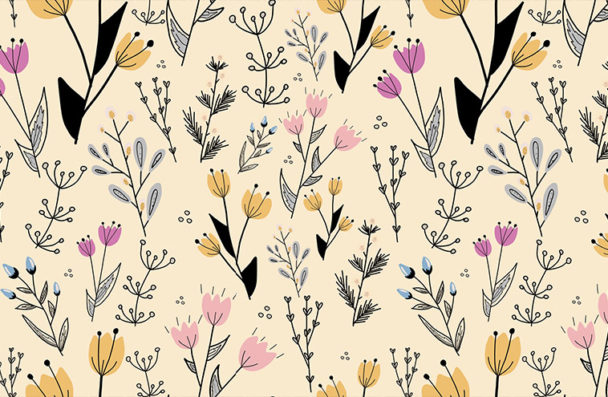 8 Floral Ps Patterns - PsFiles
