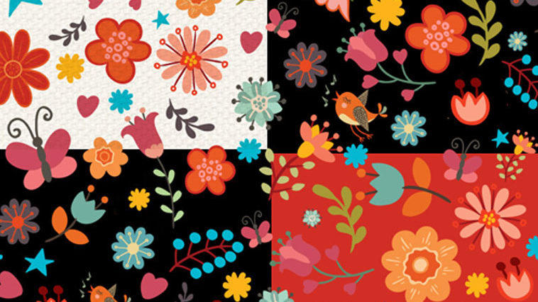 Free Jasmine Floral Fox Ps Patterns - PsFiles