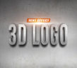 3D Logo on Wall Text Effect - PsFiles