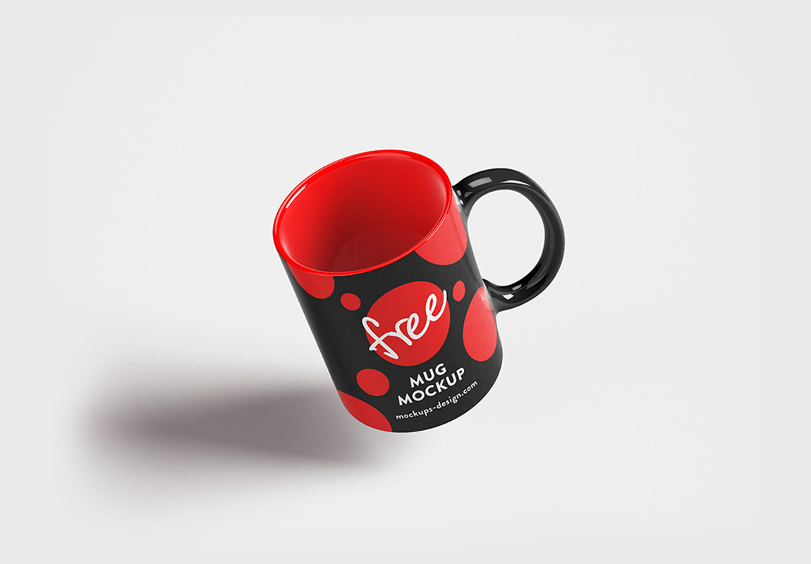 Free 4 Angles Mug Mockup - PsFiles