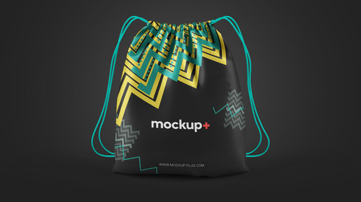 Free Drawstring Linen Backpack Mockup PSD - PsFiles