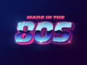 80s Style Text PSD Mockup - PsFiles