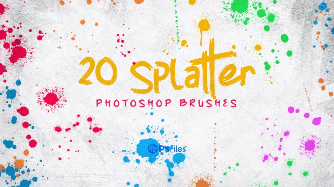 Free Drips and Splats Texture Brushes - PsFiles
