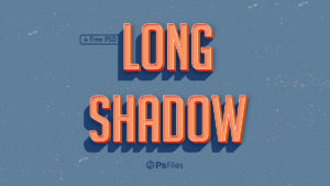 Free 3D Long Shadow Text effect PSD - PsFiles