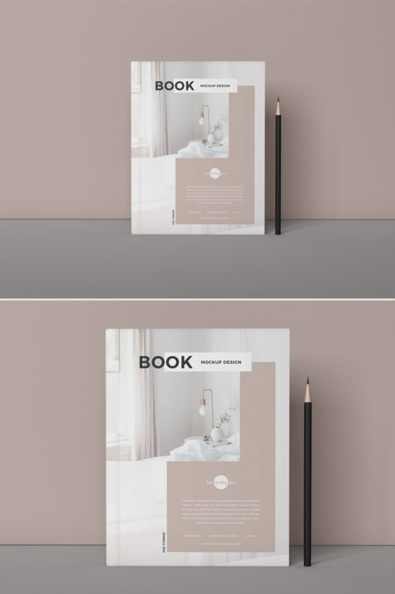 Standing Book Mockup - PsFiles