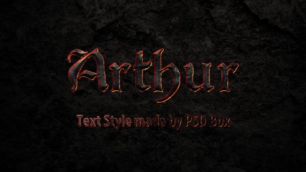 3D Fire Burning Text Effect PSD - PsFiles