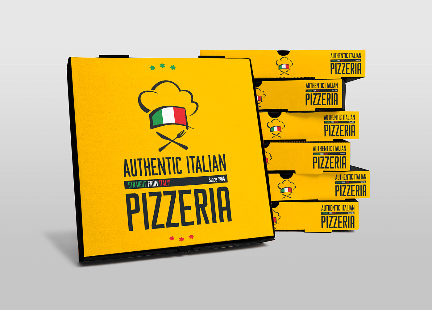 Pizza Delivery Box Packaging Mockup - PsFiles