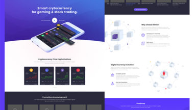 Free Cryptocurrency App PSD Template Download - PsFiles