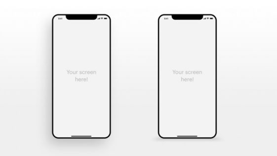 Free 6 Modern iPhone X Mockups - PsFiles