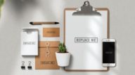 Clipboard Branding Mockup PSD set - PsFiles