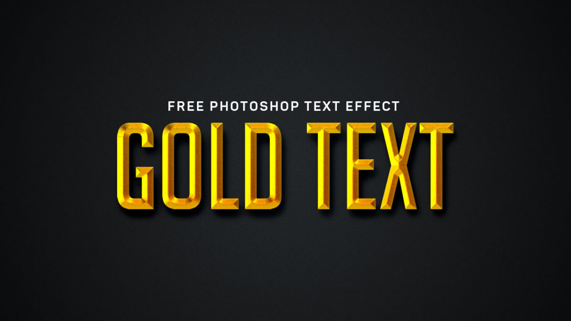 Free Gold Text Effect PSD - PsFiles
