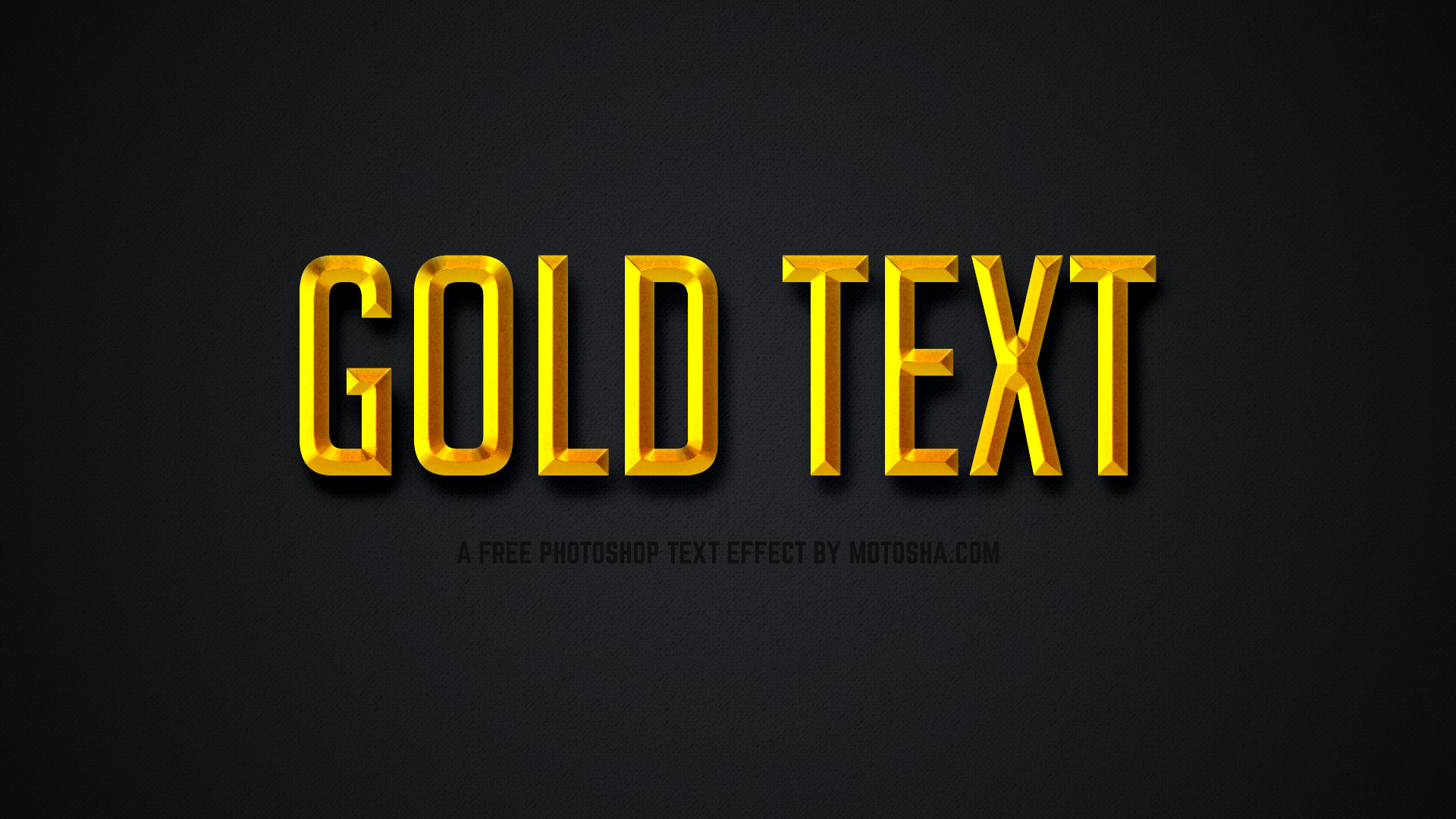 Free Gold Text Effect PSD - PsFiles