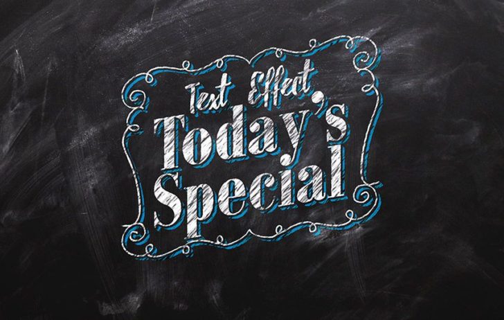Chalkboard PSD Text Effect - PsFiles