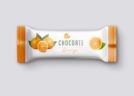 Orange Snack Bar Wrapper Design Packaging Mockup PSD - PsFiles