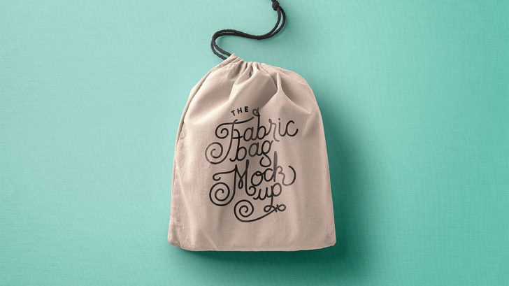 Free Small Drawstring Pouch / Bag Mockup PSD - PsFiles