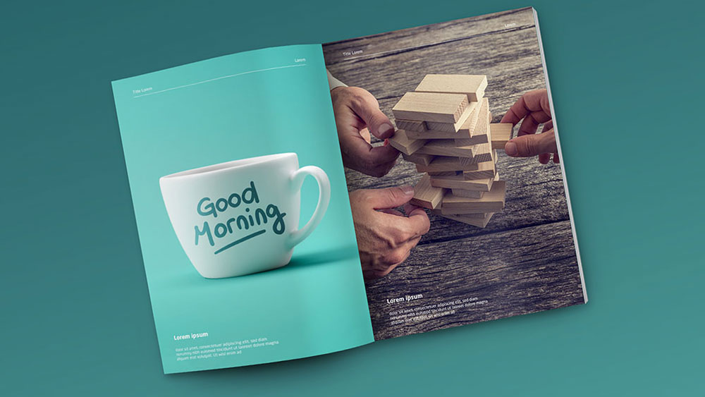 Free Magazine Mockup 4 PSD File - PsFiles