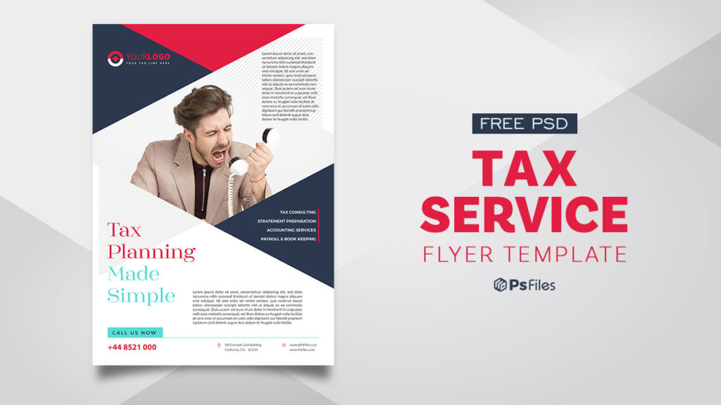 Free Tax Service Flyer Template in PSD - PsFiles