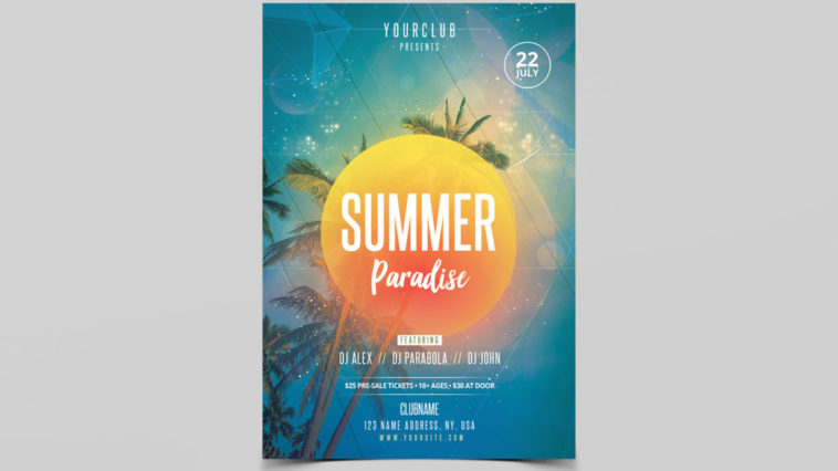 Free Casual Beats Poster PSD Template - PsFiles