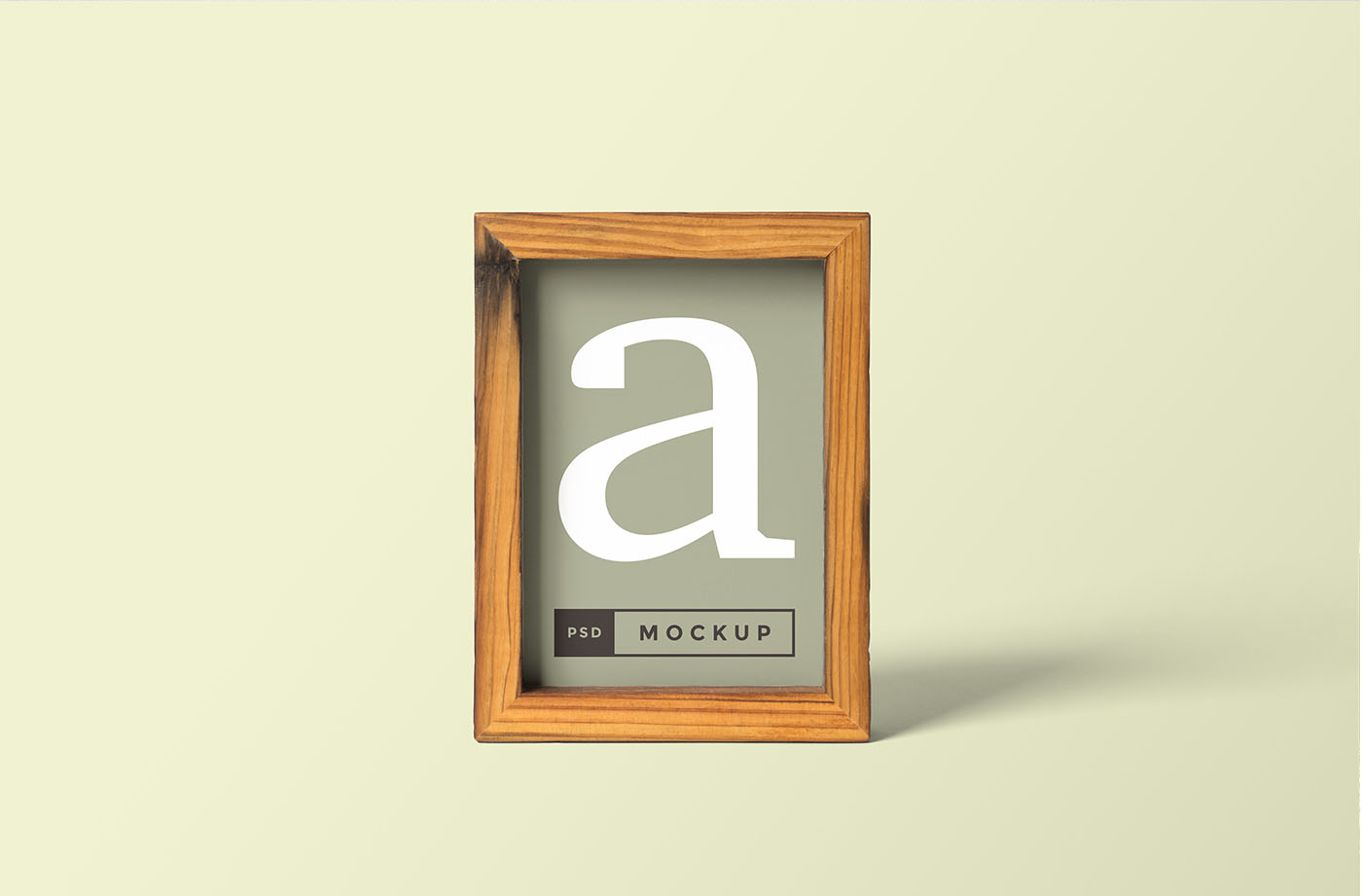 Free Wood Photo Frame Mockup PSD - PsFiles