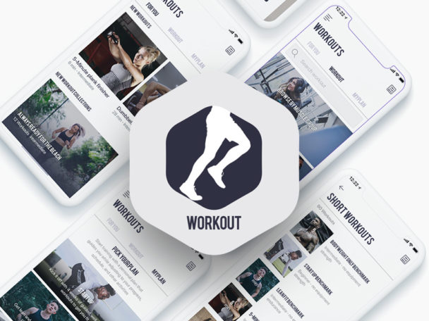 Free Workout UI Kit PSD - PsFiles