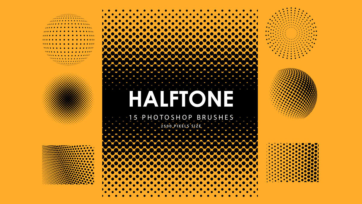 Free 15 Halftone Photoshop Brushes - PsFiles