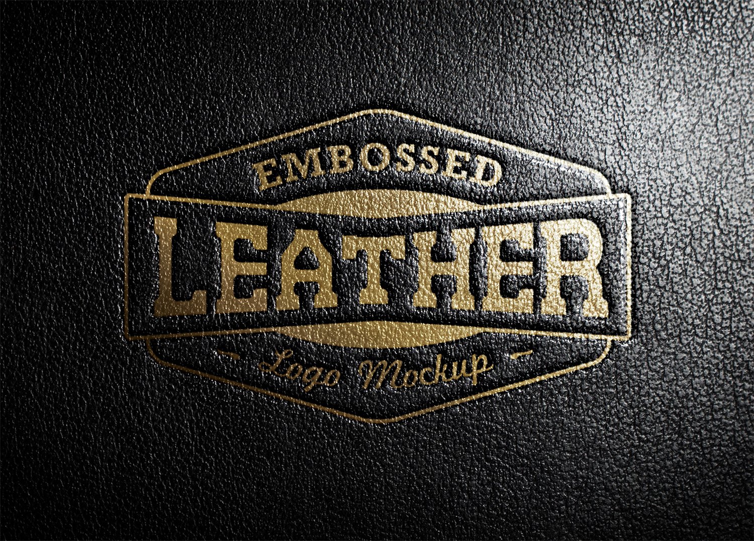 Free Leather Stamping Logo Mockup - PsFiles