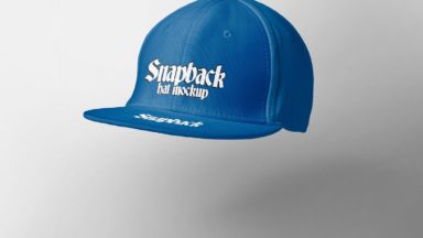 Free Female T-Shirt Mockup and Snapback Hat Mockup PSD - PsFiles