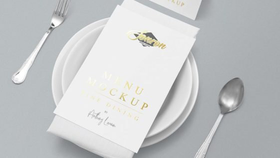 Free Vertical Menu Card Mockup PSD - Free Mock-Ups | PsFiles