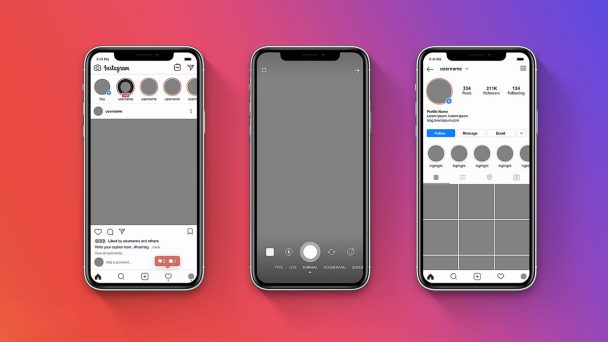Free Free 3D Instagram Feed Mockup PSD PSD - Free Photoshop PsFiles