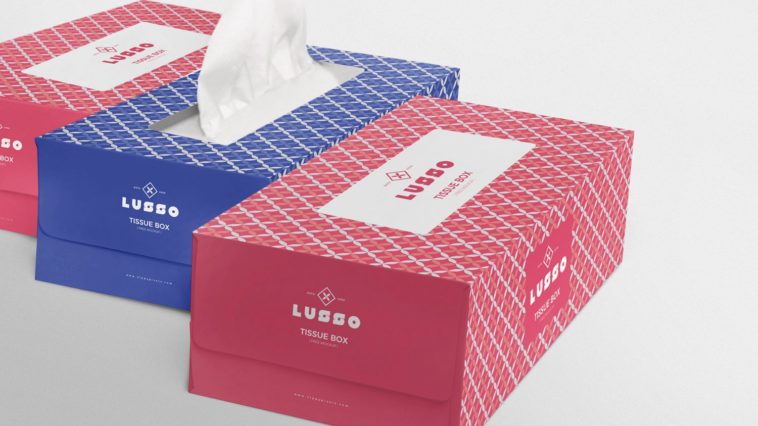 Tissue Paper Box Mockups - PsFiles