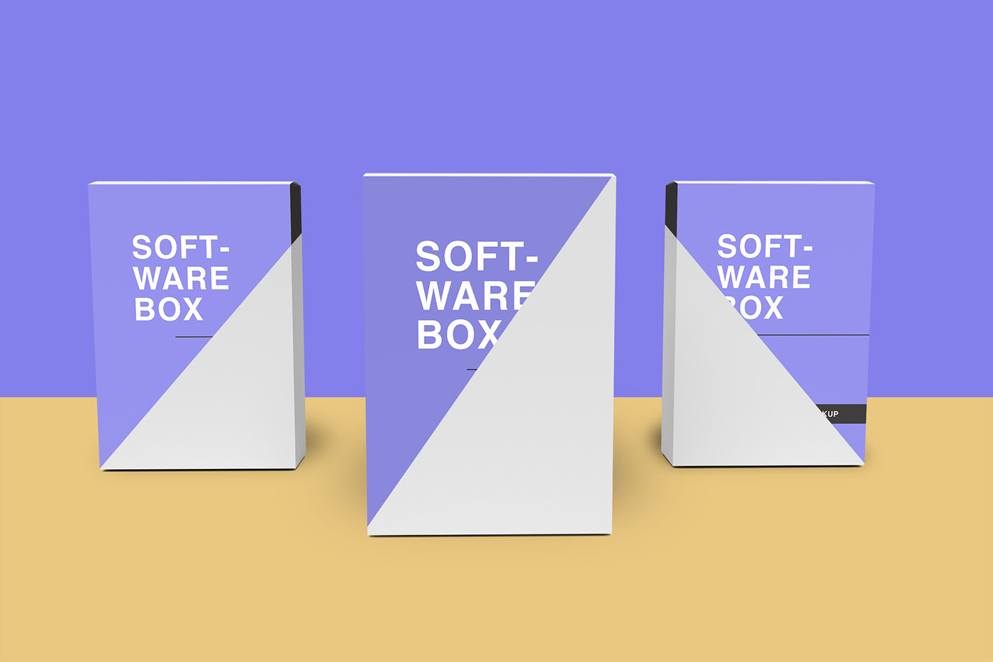 Free Software Package Box Mockup Bundle - PsFiles