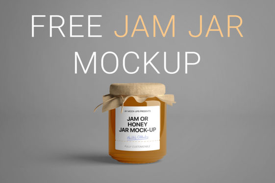 Free Jam Jar Mockup - PsFiles