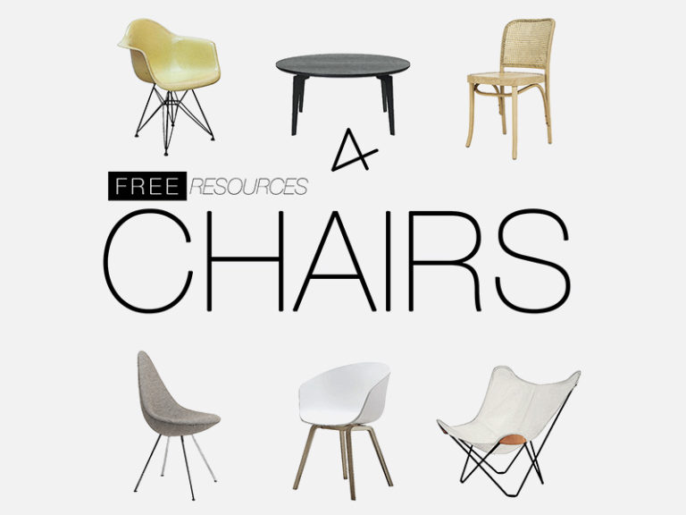 Free Modern Chairs PSD Design Resources for Architecture - PsFiles