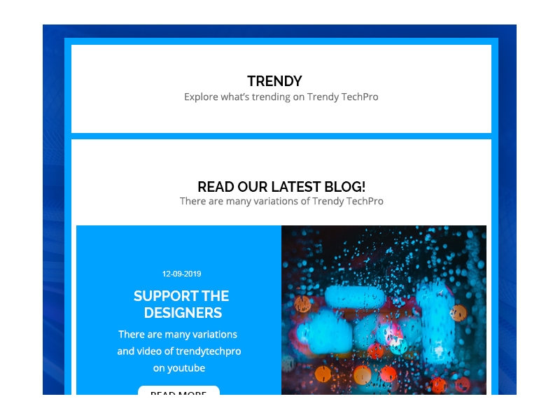 Free Email Template Design PSD - PsFiles