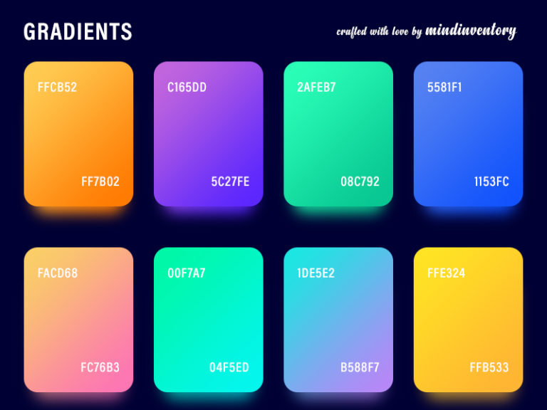 Free Gradient Color Palettes Photoshop Download - PsFiles