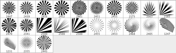 23 Rays of Light Photoshop Brushes - PsFiles
