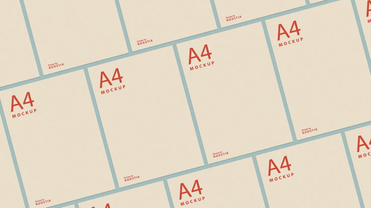 Free A4, Business Card & Sticker Mockups - PsFiles