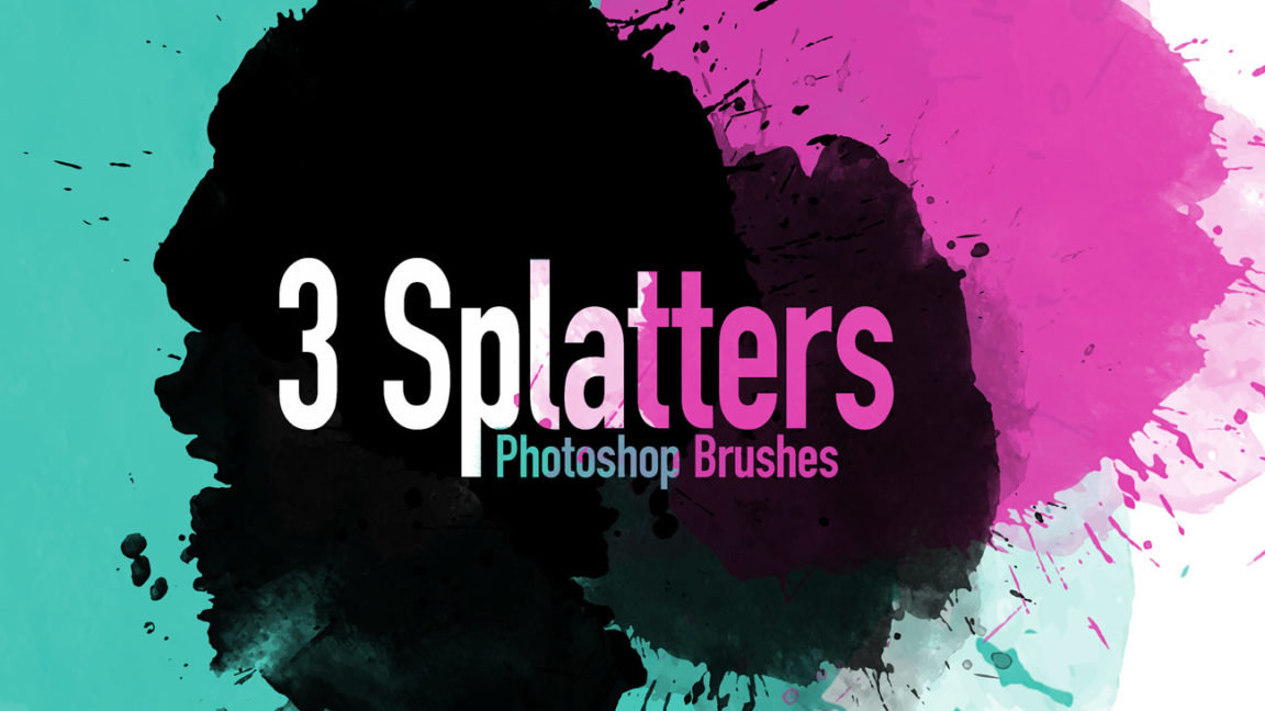 Free 15 Splash Brushes ABR file - Free Photoshop Files