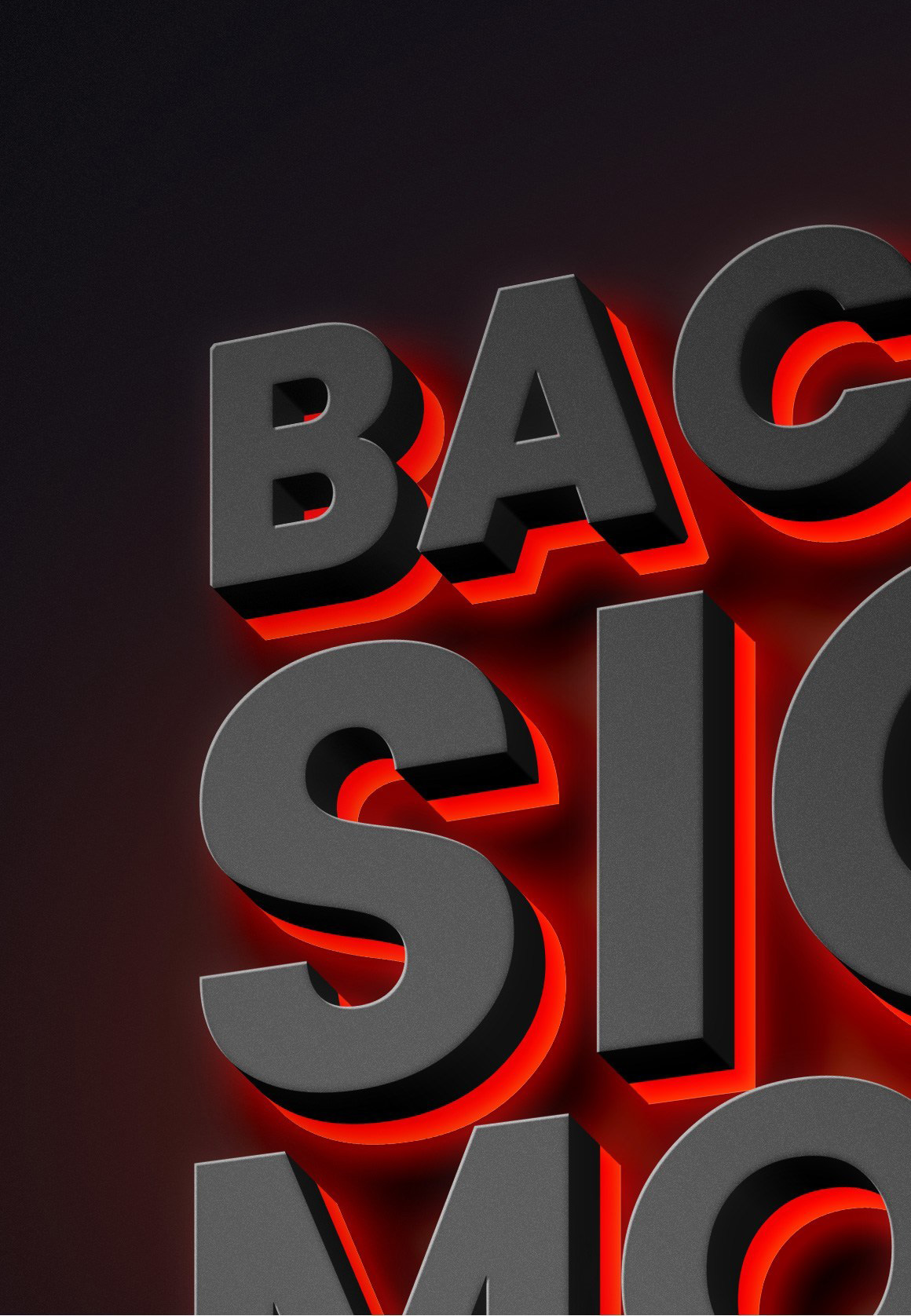 Backlit Sign Text Effects Mockup - PsFiles