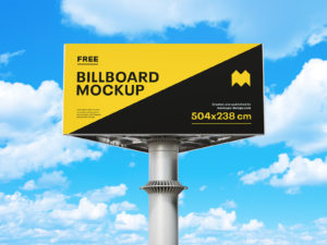 Free Triangular Billboard Mockup PSD Set - PsFiles