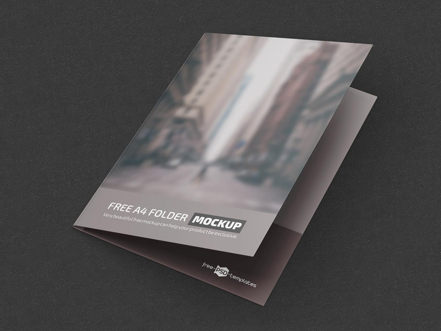 Free A4 File Folder Mockup Set - PsFiles
