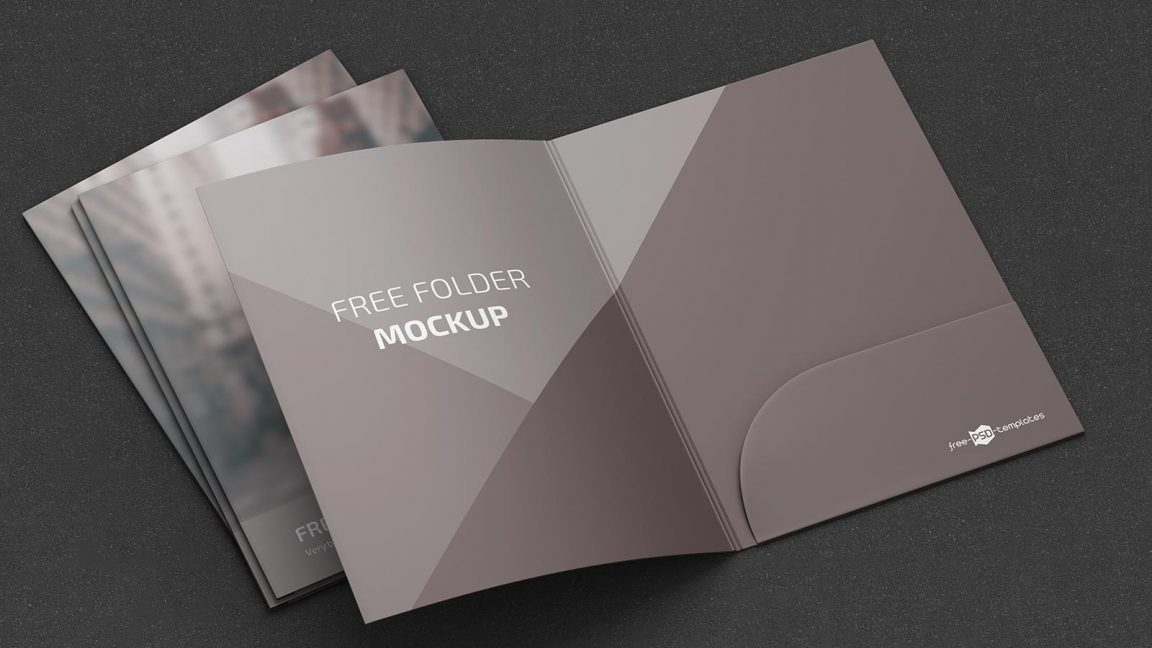 Free Office File Folder Free Mockup PSD set - PsFiles