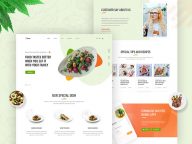Restaurant Website Landing Page Free PSD Template - PsFiles