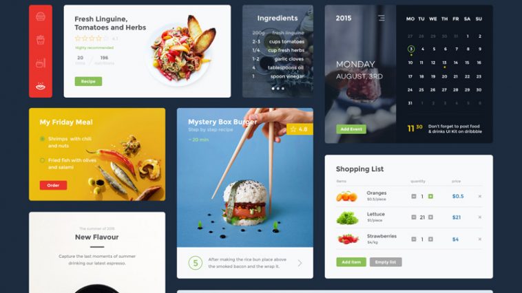 Food Products Website PSD Template | YUE - PsFiles