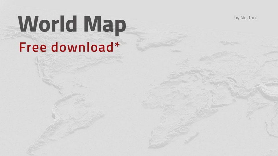 Free Isometric World Map - Free Photoshop Files | PsFiles