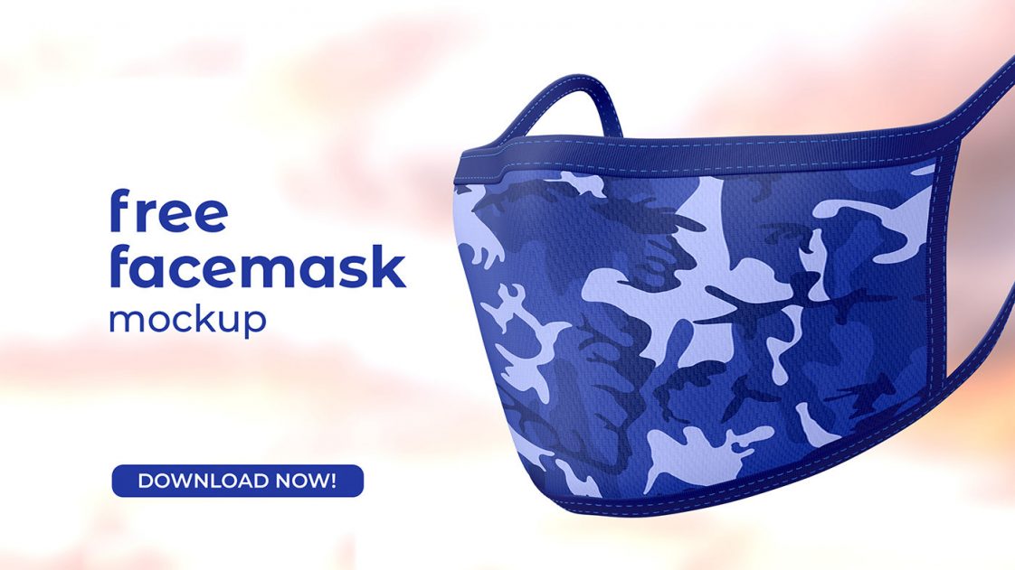 Free Fabric Face Mask Mockup Free PSD - PsFiles